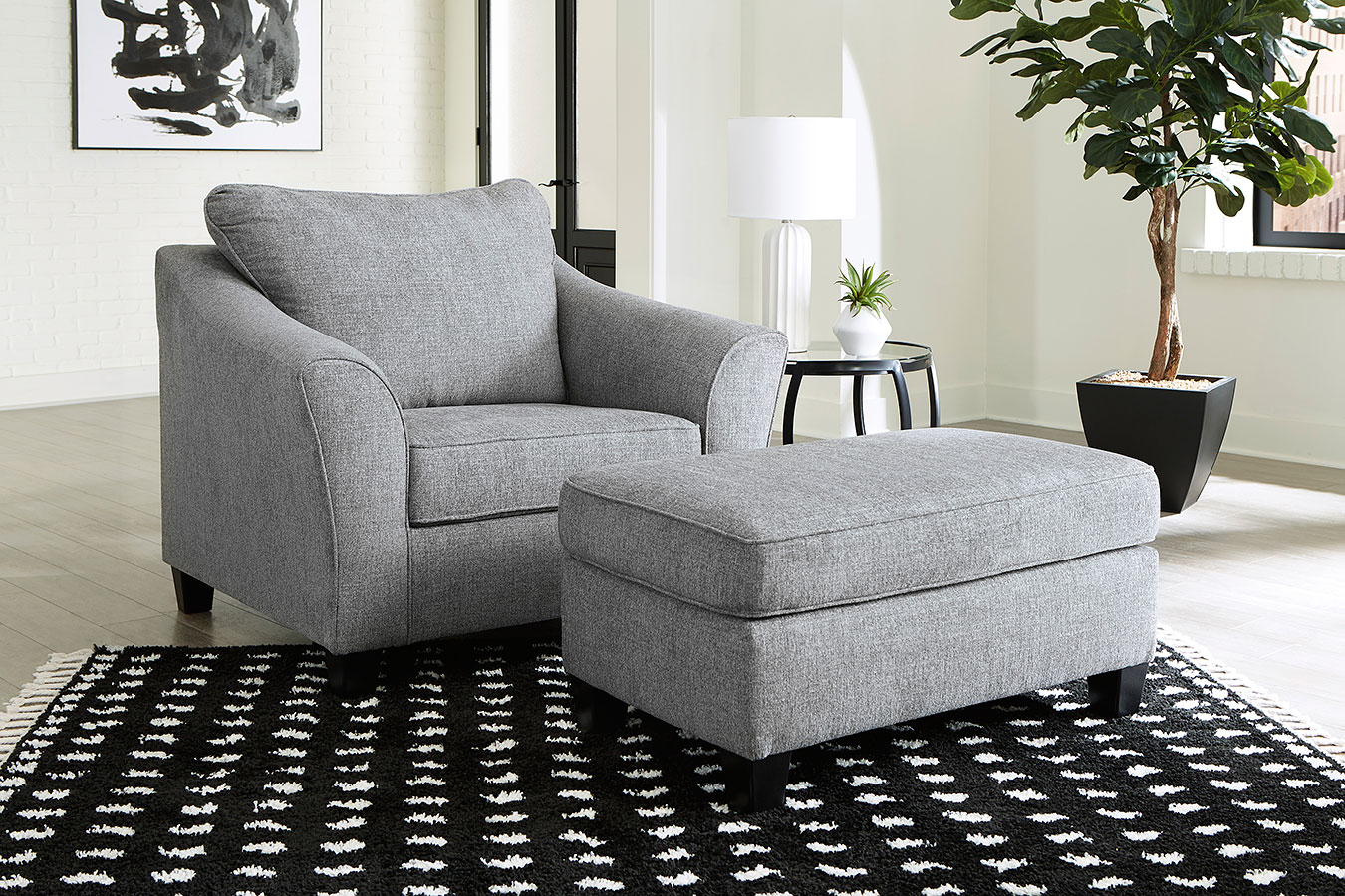 Mathonia Smoke Living Room Set by Benchcraft | FurniturePick