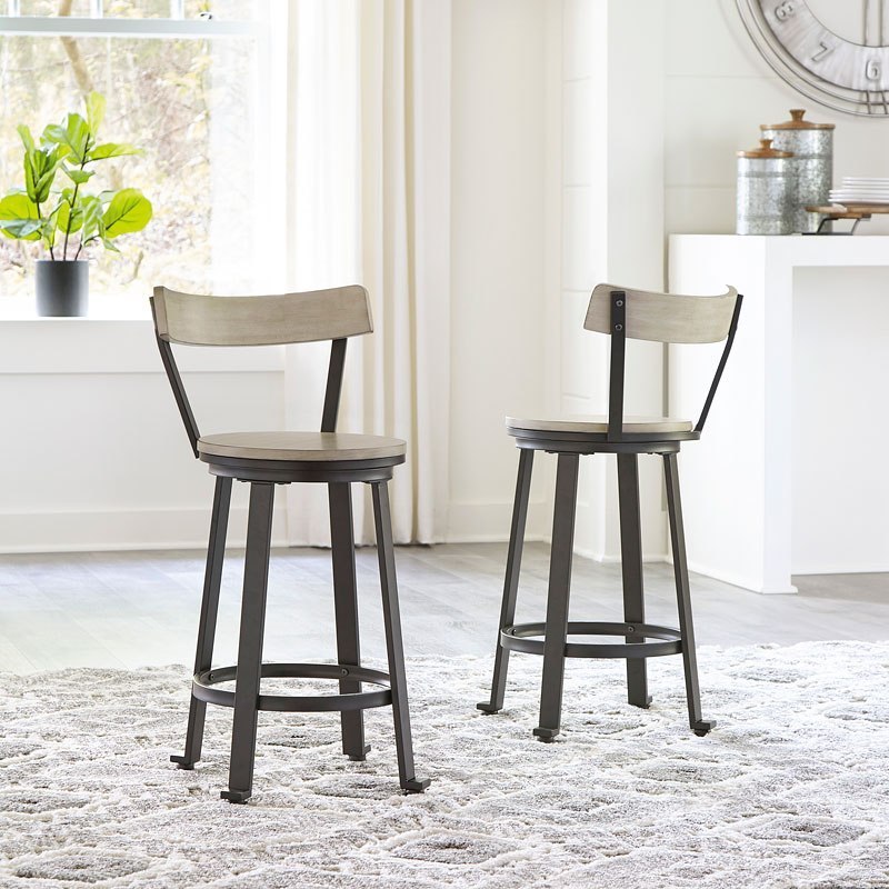 Melenski Swivel Barstool (Set of 2) by Signature Design by Ashley ...
