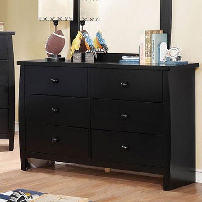 Marlee Dresser (Black) by Furniture of America | FurniturePick